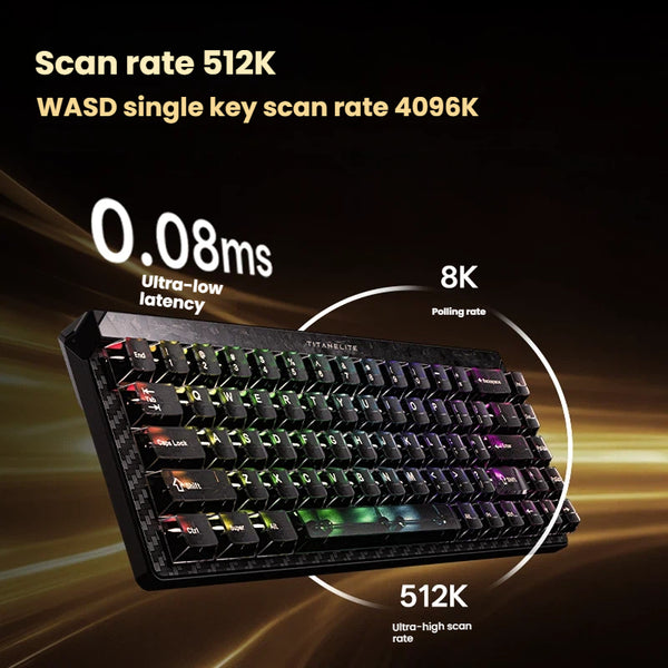 TITAN 68 Turbo – Ultra-Fast Hall Effect Gaming Keyboard for Esports